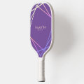 Purple Rainbow Geometric Personalized Name Pickleball Paddle | Zazzle