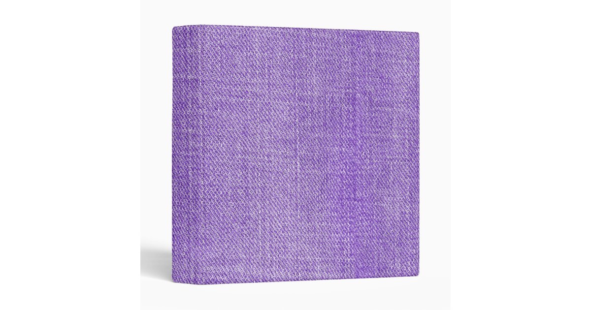 Purple Retro Denim Texture Binder | Zazzle