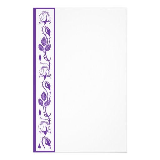 Purple Stationery Borders