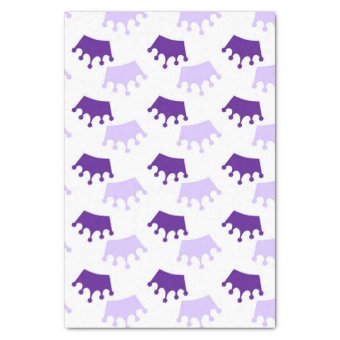 Purple Royal Crowns Fairytale Princess Baby Shower Tissue Paper | Zazzle