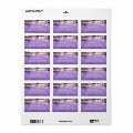 purple rustic address label with string lights | Zazzle