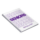 Purple Seniors Seniors Seniors Notebook | Zazzle
