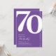 Purple Seventy 70th Birthday Party Invitation | Zazzle