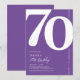Purple Seventy 70th Birthday Party Invitation | Zazzle