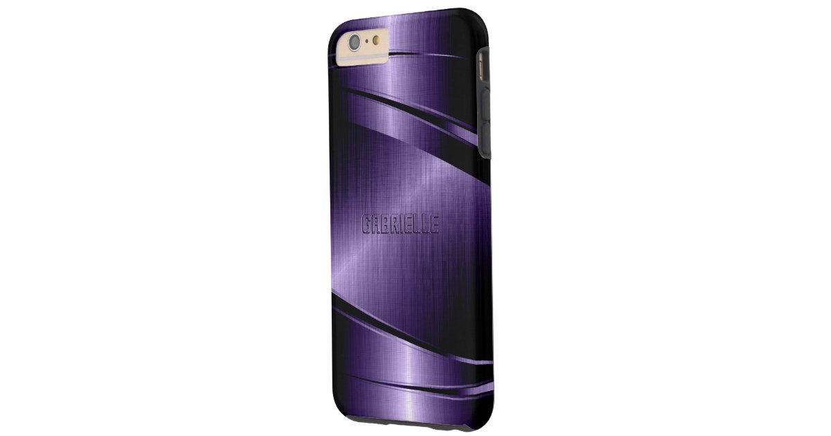 Purple Shiny Metallic Design Tough iPhone 6 Plus Case | Zazzle
