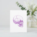 purple skull postcard | Zazzle