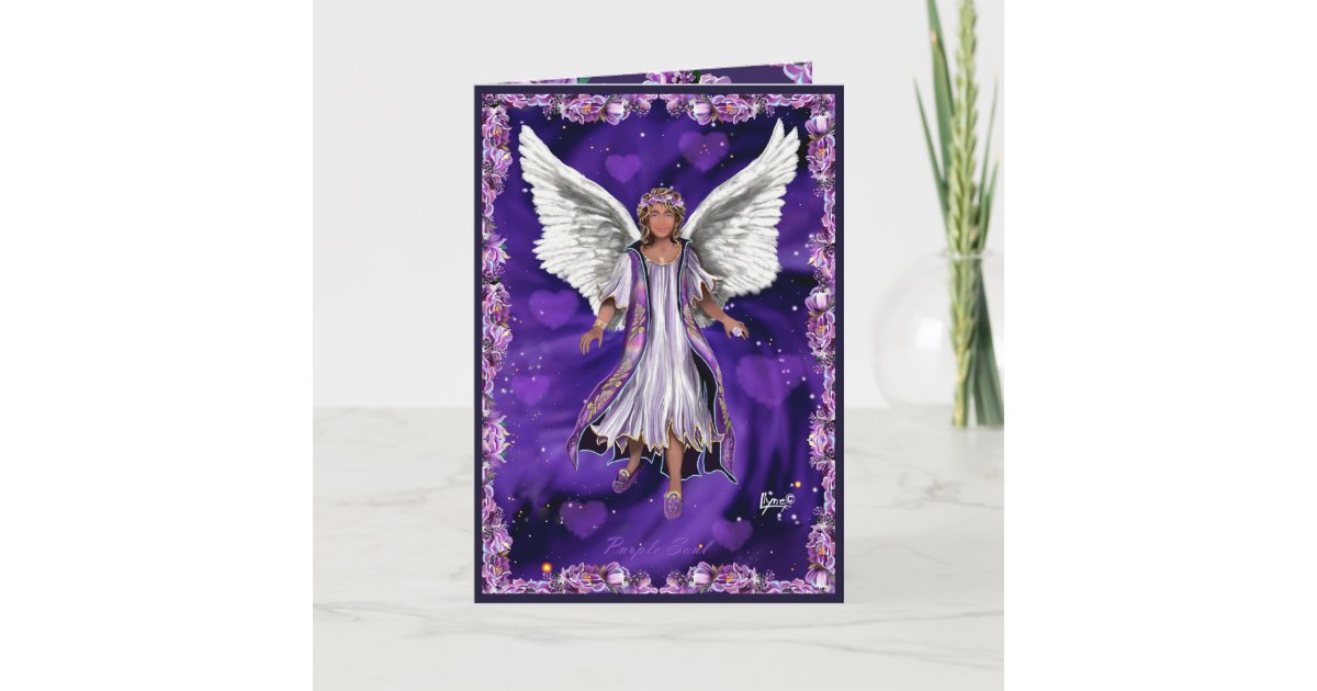Purple soul blank card | Zazzle