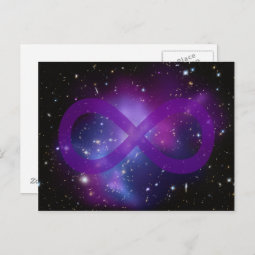 Purple Space Image Postcard | Zazzle