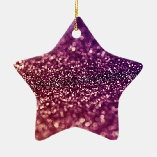 Purple sparkle glitter star Christmas ornament | Zazzle.com