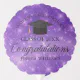Purple Sparkle Graduation Party Custom Graduate Balloon | Zazzle