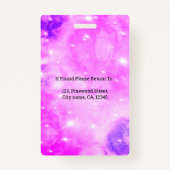 Purple Sparkle Staff Employee Photo ID Badge | Zazzle