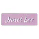 Purple Sparkled Look Personalized Name Tag | Zazzle
