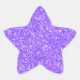 Purple sparkling glitter pattern star sticker | Zazzle