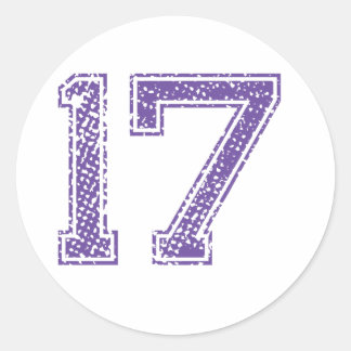 Number 17 Stickers | Zazzle