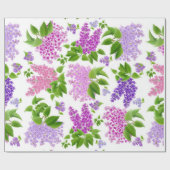 Purple Spring Lilac Flowers Wrapping Paper | Zazzle