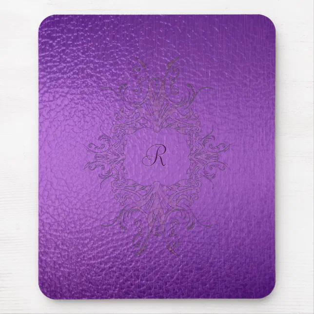 Purple Stained Glass Mouse Pad | Zazzle