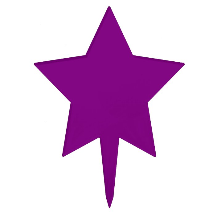 Purple Star Cake Topper | Zazzle.com