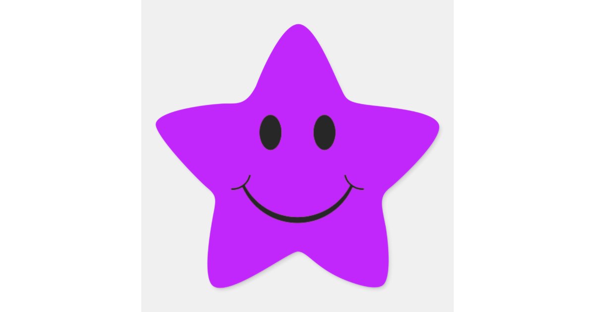 Purple Star Stickers | Zazzle