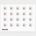 Purple Stock the Kitchen Thank You Sticker | Zazzle