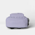 Purple Stripes Printed Backpack | Zazzle