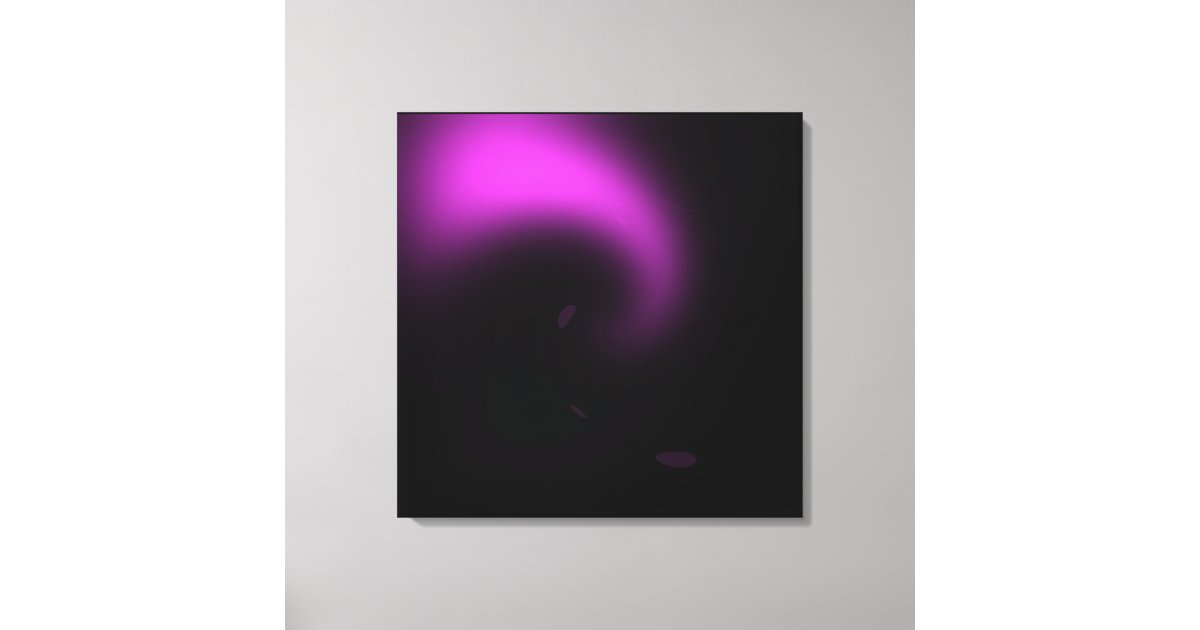 Purple Sunburst Twirl Lights Canvas Print | Zazzle