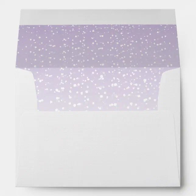 Purple Tea Envelope Sparkling Wedding Collection | Zazzle