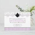 Purple Tea Party Invitation | Zazzle