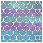 Teal Sparkle Mermaid Fabric | Zazzle