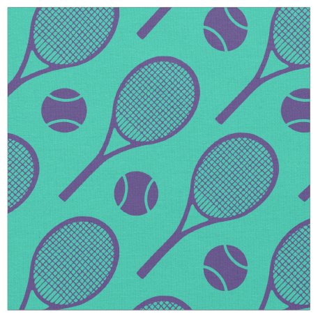 Purple - white (ying yang) tennis rackets XL Fabric | Zazzle