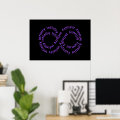 Purple Text Infinity Symbol Poster | Zazzle