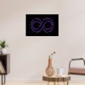 Purple Text Infinity Symbol Poster | Zazzle