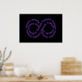 Purple Text Infinity Symbol Poster | Zazzle
