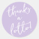 Purple Thanks a Lotto Sticker Lottery Ticket Favor | Zazzle