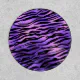 Purple Tiger Stripes fur Animal Metallic Pattern Patch | Zazzle
