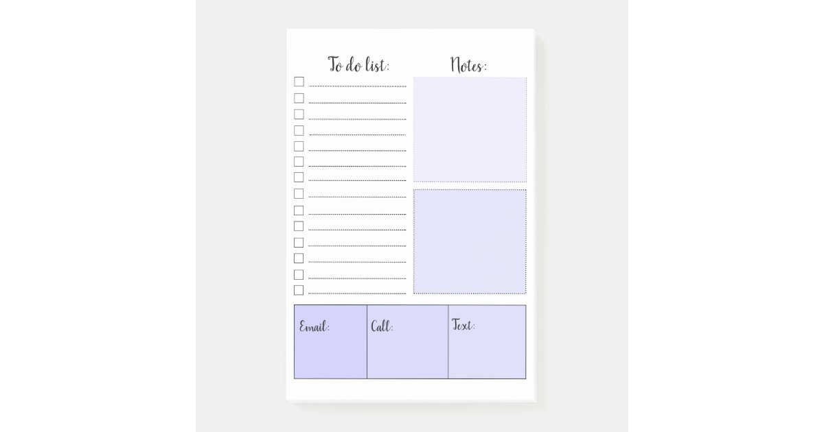 Purple to do list Post-it® Notes | Zazzle