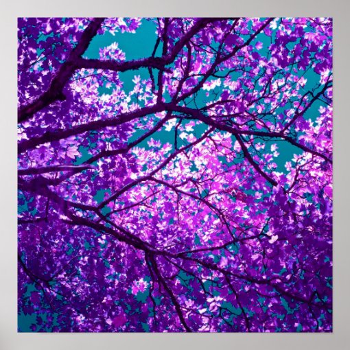 Purple tree II Poster | Zazzle