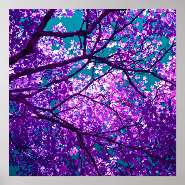 Purple tree II Poster | Zazzle