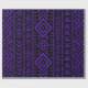 Purple Tribal Geometric Bold Afrocentric Wrapping Paper | Zazzle