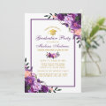 Purple Ultra Violet Graduation Party Invite PFP | Zazzle