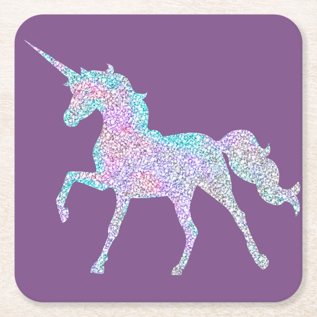 Purple Unicorn Coaster | Zazzle