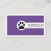 Purple Vet/Veterinary Clinic minimalist Business Card | Zazzle