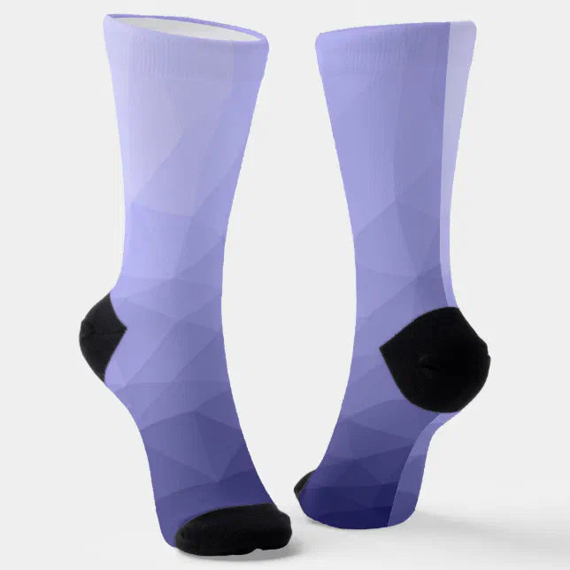 Purple violet blue mesh ombre pattern socks | Zazzle