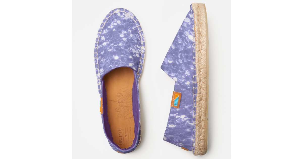 Purple violet periwinkle faux sparkles glitter espadrilles | Zazzle
