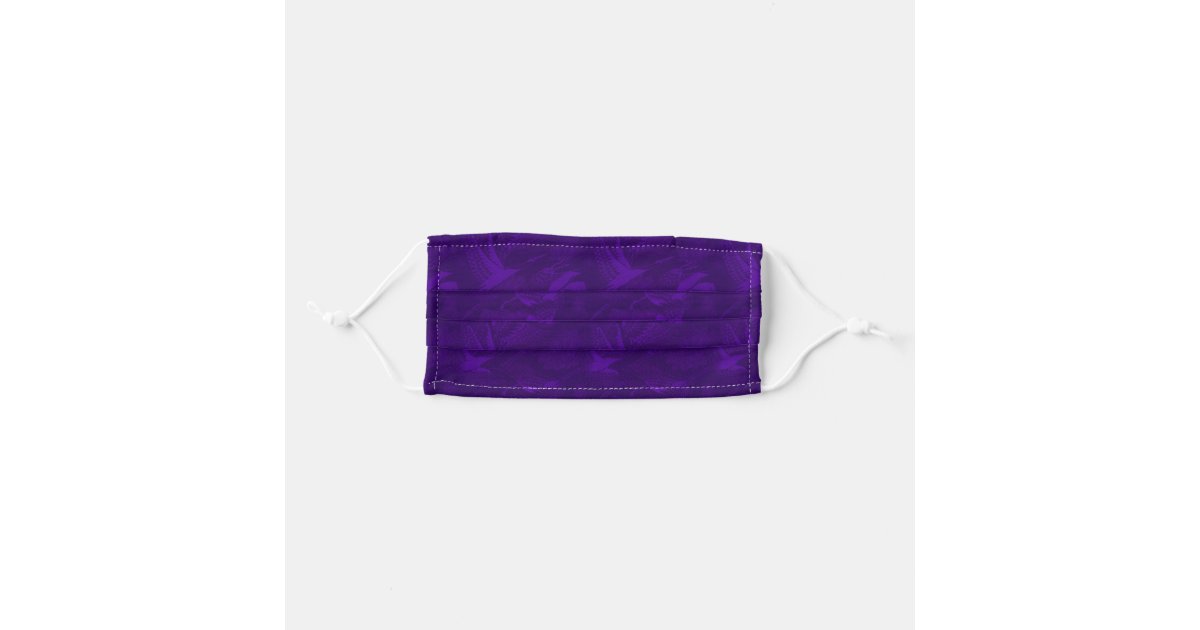 Purple Violet Silk Face Mask | Zazzle