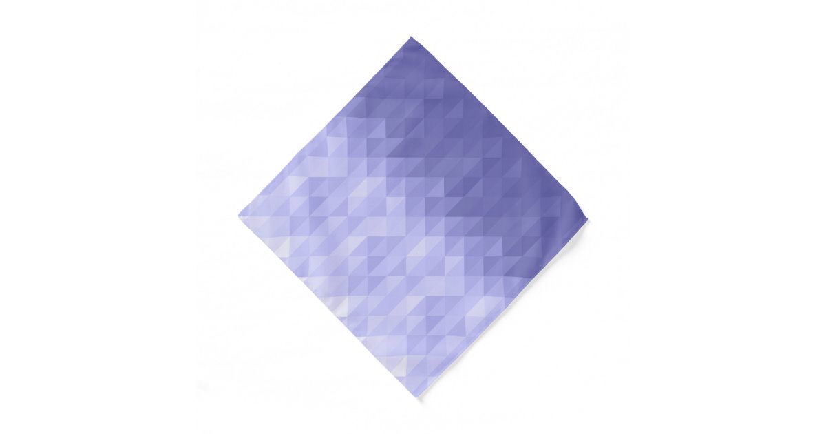 Purple violet triangle geometric squares bandana | Zazzle