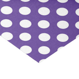 Purple Violet & White Polka Dots Birthday Party Tissue Paper | Zazzle