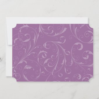 Purple VIP Wedding Ticket Invitations | Zazzle