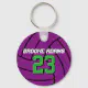 Purple Volleyball Sports Team Athletes Keychain | Zazzle