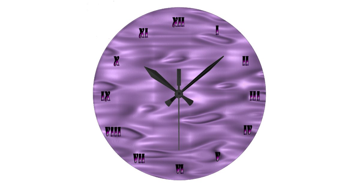 Purple Wall Clock | Zazzle.com