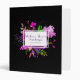 Purple Watercolor Floral Bouquet Portfolio Binder | Zazzle
